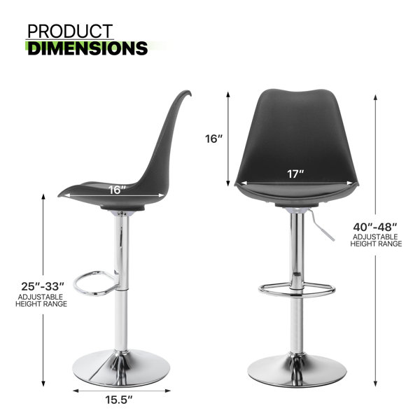 Lucas authorized Swivel Counter Stool 26